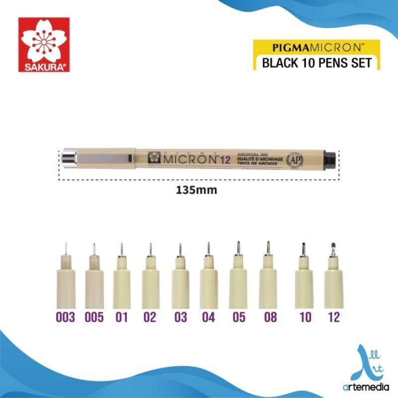 Jual Sakura Pigma Micron Drawing Pen Set 10 Pigment Ink Pulpen Gambar Di Seller Regstore ...