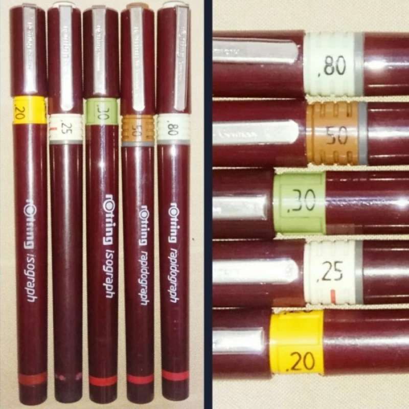 Jual Rotring College Isograph Rapidograph Professional Drawing Pen ...