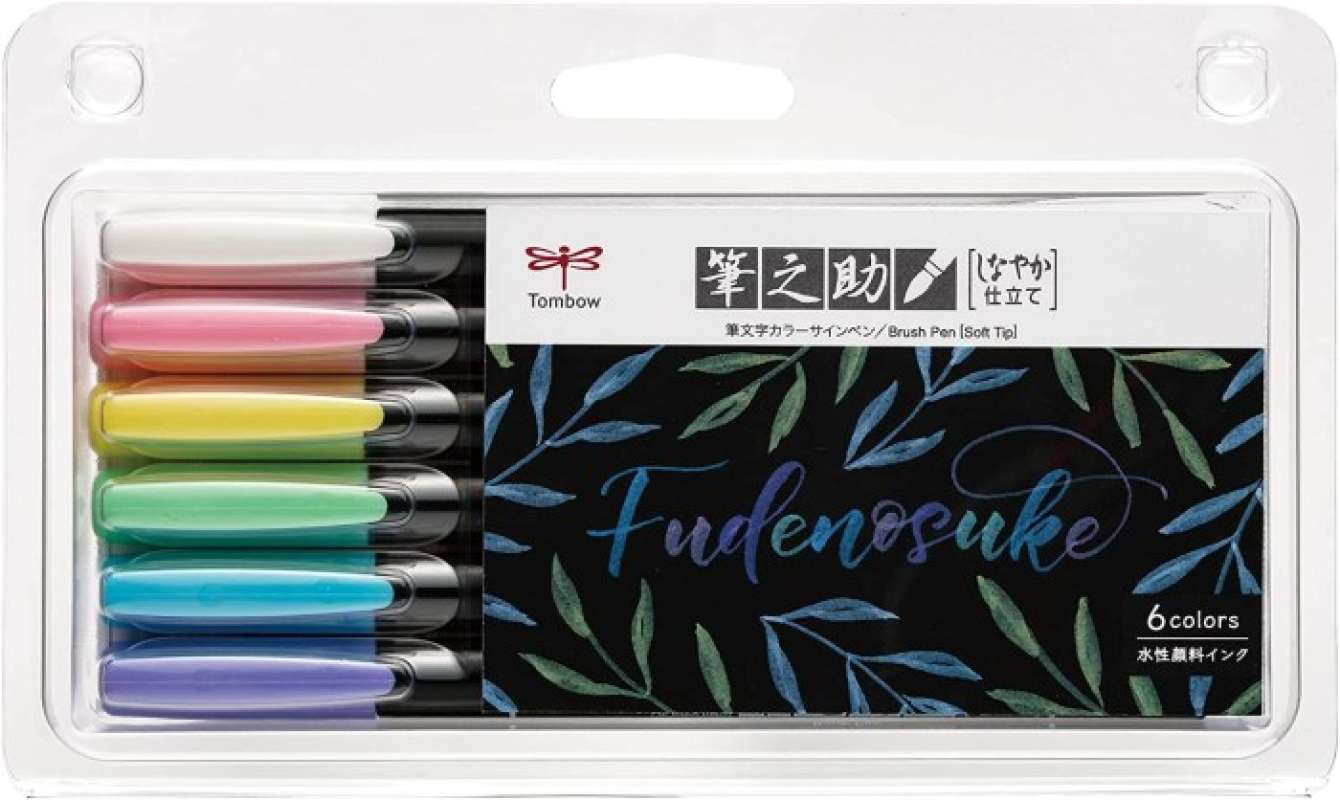 Jual Tombow Fudenosuke Pastel Brush Calligraphy Lettering Pen Kaligrafi ...