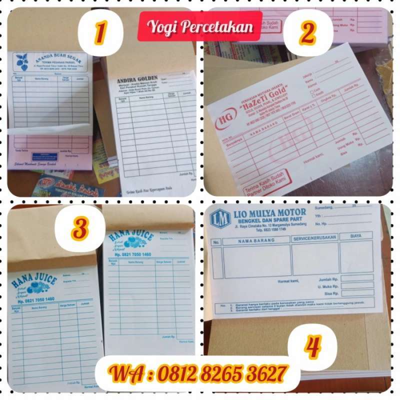 Jual Cetak Nota Di Seller Tombstone - Cengkareng Timur, Kota Jakarta ...