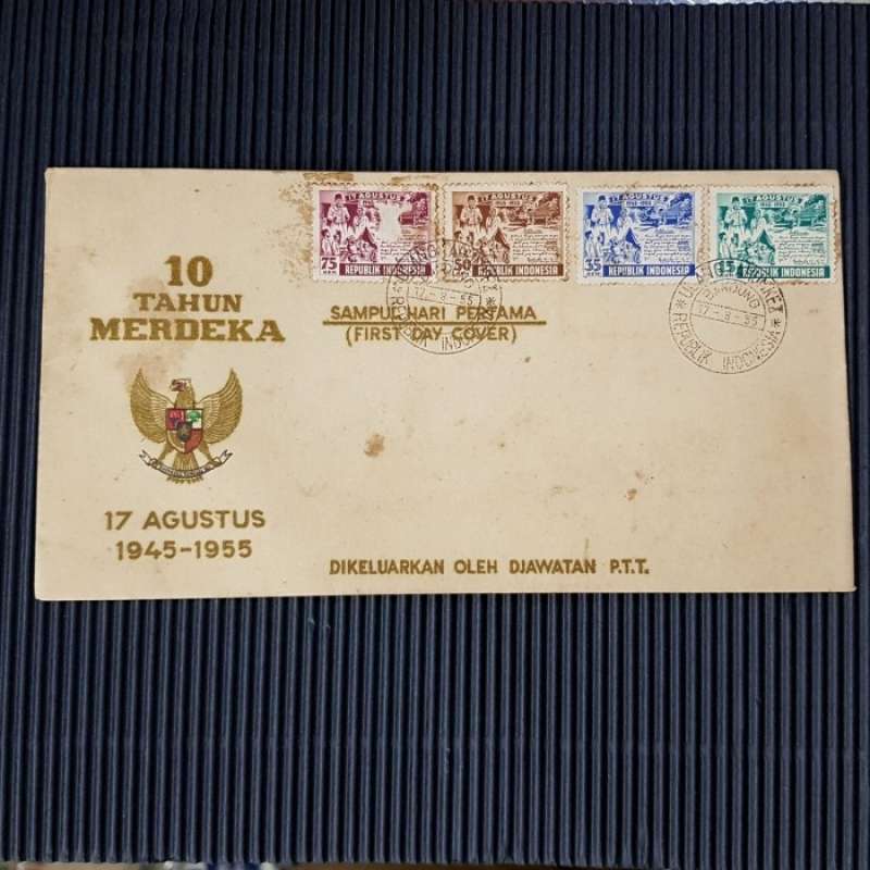 Jual Perangko/prangko Indonesia. Shp 10 Tahun Merdeka 1945-1955 Di ...