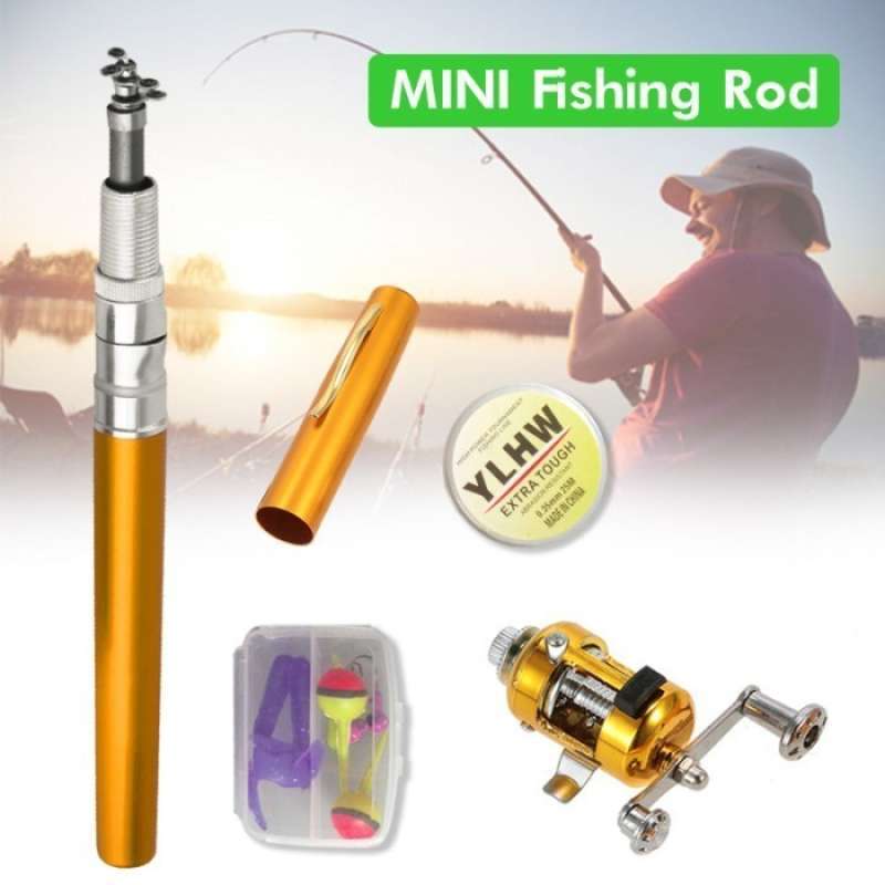 Jual Paket Pancingan Pulpen Mini Fishing Rod Pen Joran Pancing ...