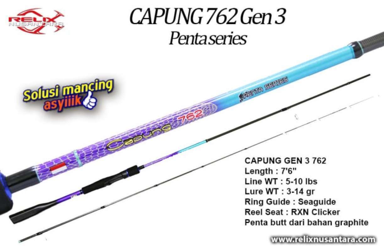 Jual Rod Spinning Capung Gen 3 Penta Series - 732 / 4-8lbs Di Seller ...