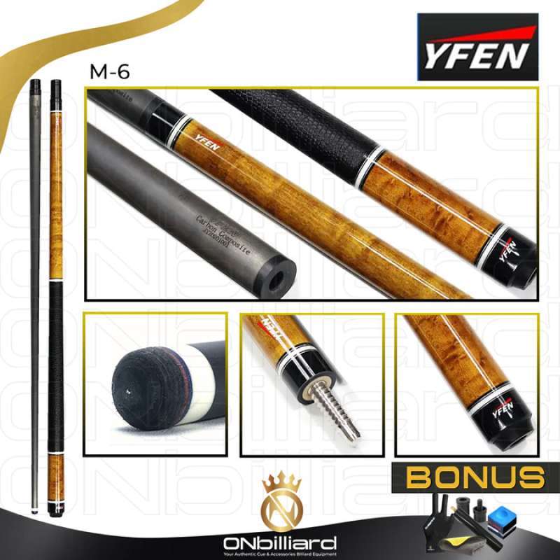 Jual Yfen M6 M8 M10 M11 Leather Carbon Cue Stik Stick Billiard Biliar ...