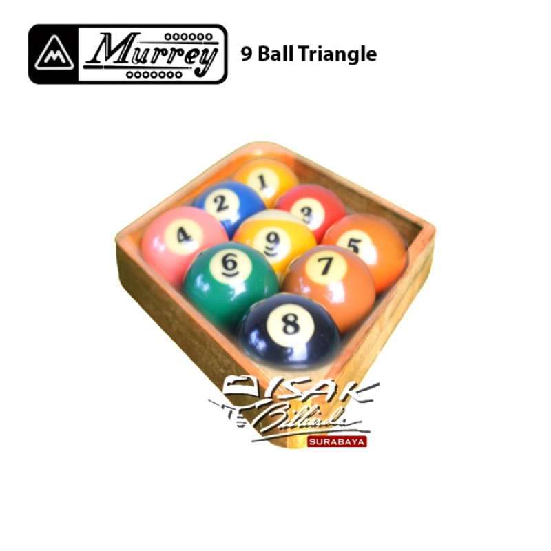 Jual Murrey 9-ball Diamond Billiard Rack - Wood - Segitiga Bola-9 Kayu ...