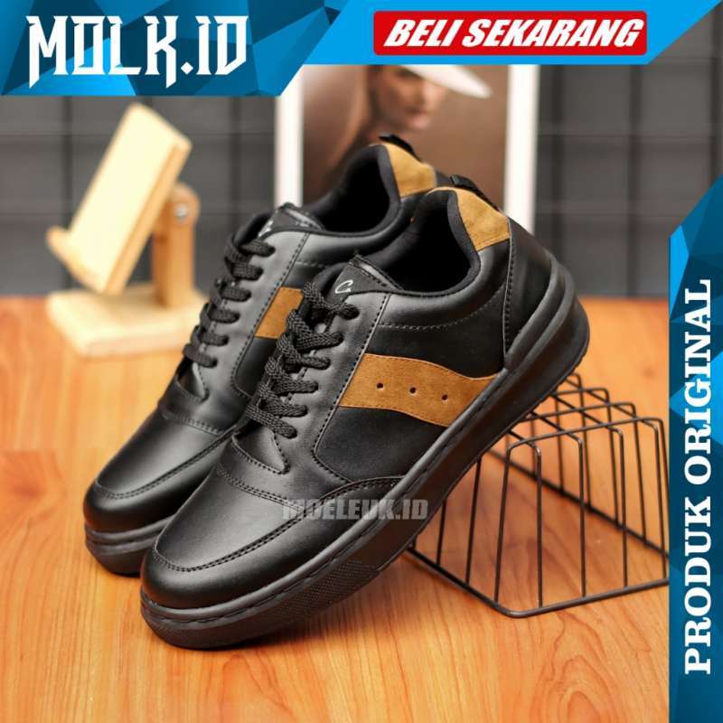 Promo Wolf Yazbek Sepatu Casual Formal Pria Sneaker Hitam Kerja Kuliah Sekolah - 42 Yazbek ...