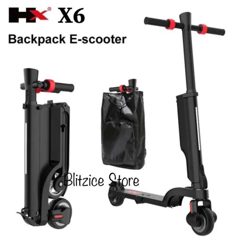 Jual Hx X6 Electric Scooter Backpack Mini Foldable Skuter Listrik Lipat ...