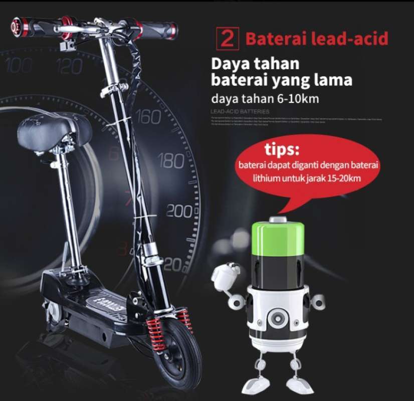 Jual Skuter Elektrik /skuter Listrik Mini / Foldable Smart Electric ...
