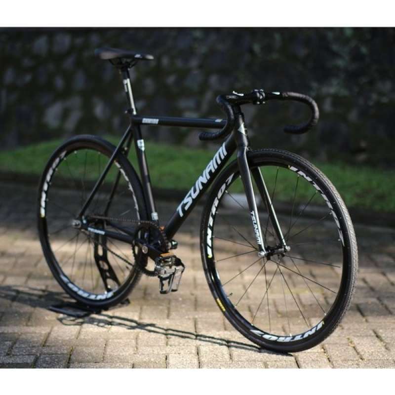 Jual Tsunami Bike Snm100 Black Frameset Fixie Di Seller Tombstone ...