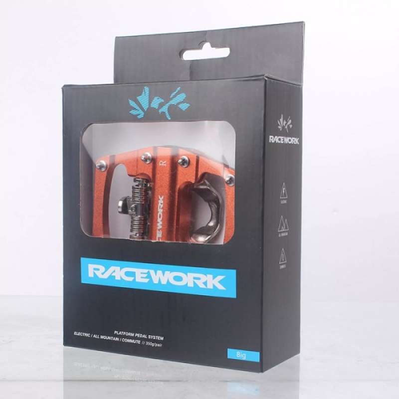 Jual Racework Duo - Dual Side Pedal Cleat & Flat Hybrid Mtb Gravel Dh ...