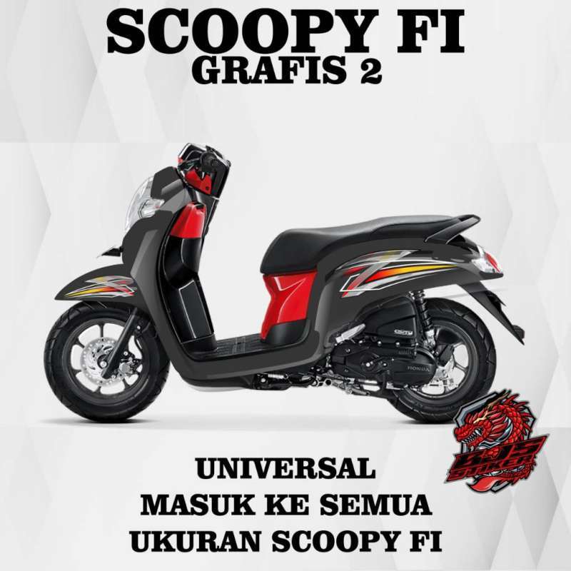 Promo Stiker Striping Scoopy Fi Grafis 2 - Stiker Decal Honda Scoopy Fi ...