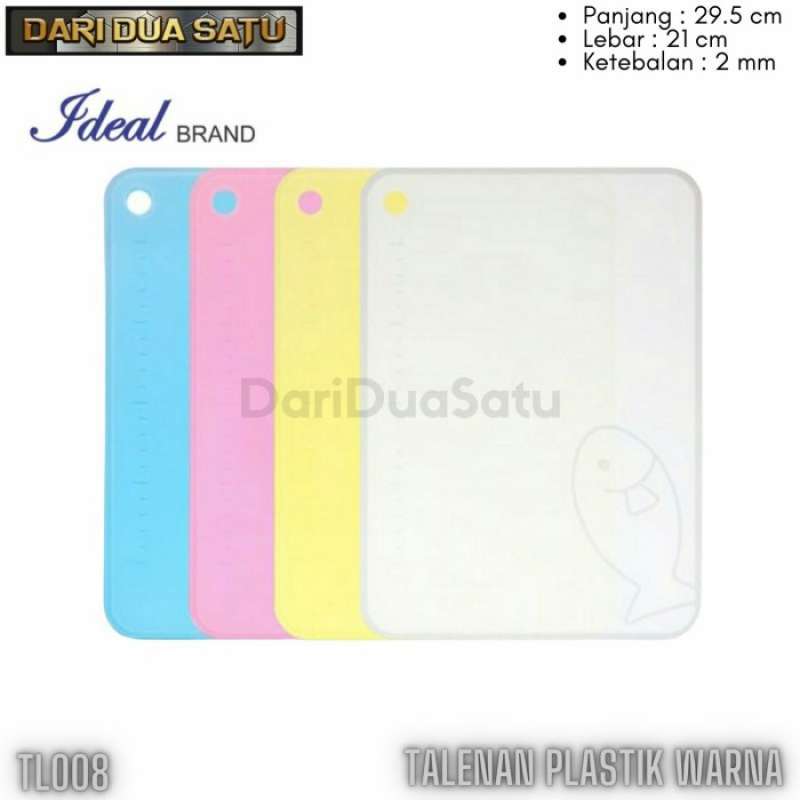 Jual Talenan Dapur Plastik Lunak Papan Potong Sayur Daging Ideal ...