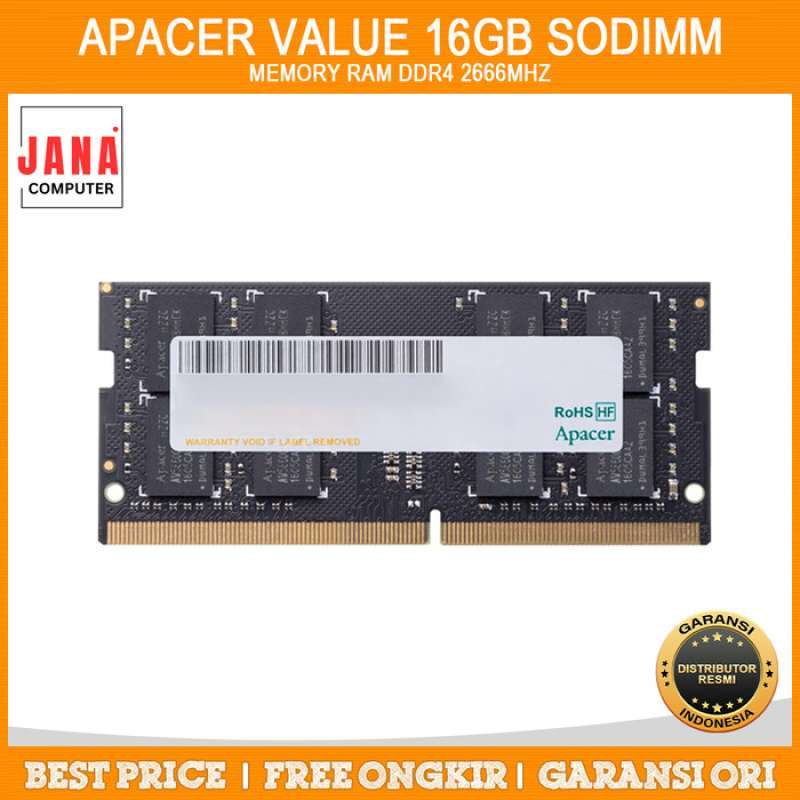 Jual Ram Apacer Value 16gb Ddr4 2666mhz Sodimm | Memory Ram Laptop Di ... Jual Ram Apacer Value 16gb Ddr4 2666mhz Sodimm | Memory Ram Laptop Di ...