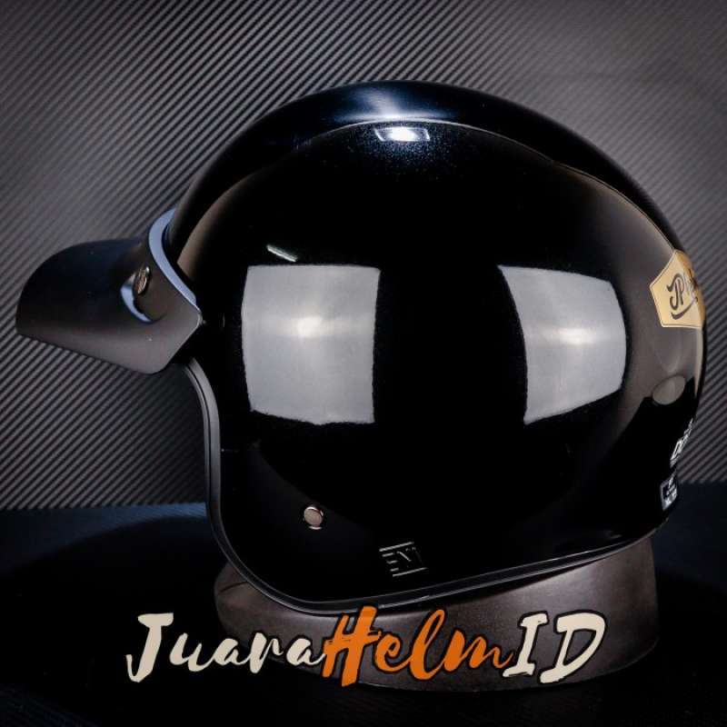 Jual Jpx Helm Jp Signature So Solid / Black Metallic Gold / Retro ...