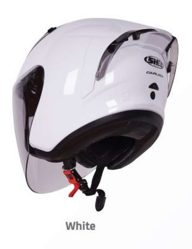 Jual Helm Shel Equalizer Solid Half Face Helmet - White Xl Di Seller ...