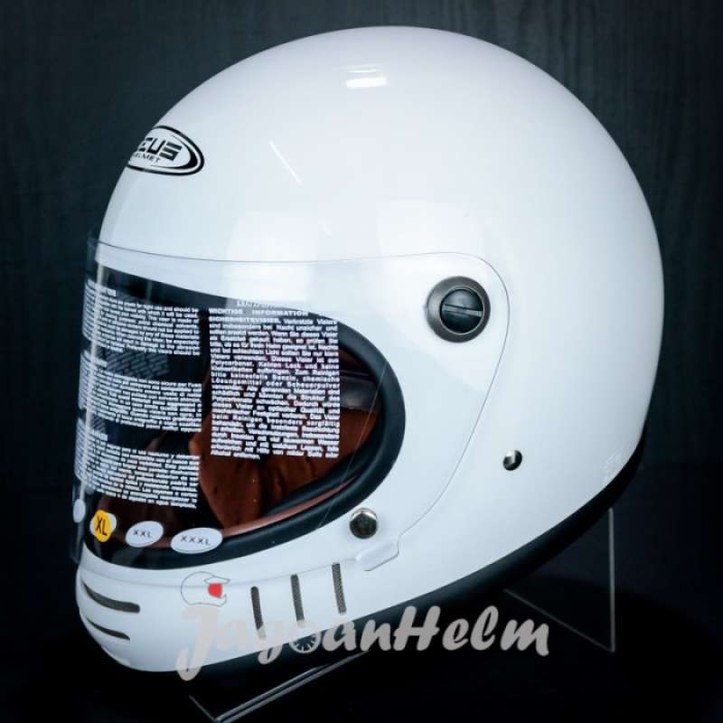 Jual Zeus Helm Zs816e Vintage| Glossy White | Retro Zs 816e Classic Zs ...