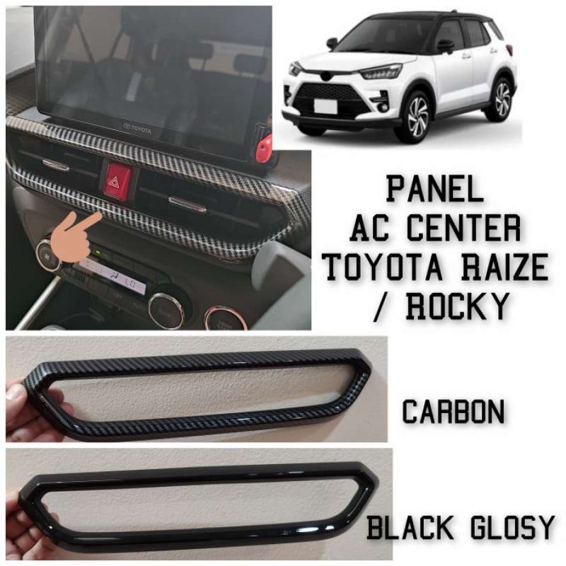 Jual Panel Vent Ac Tengah Center Toyota Raize Rocky Carbon Black Glossy ...