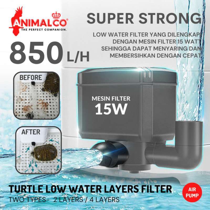 Promo Turtle Tank Low Water Filter Air Dangkal Aquarium Kandang Kura Brazil - Biofoam /pc Diskon ...