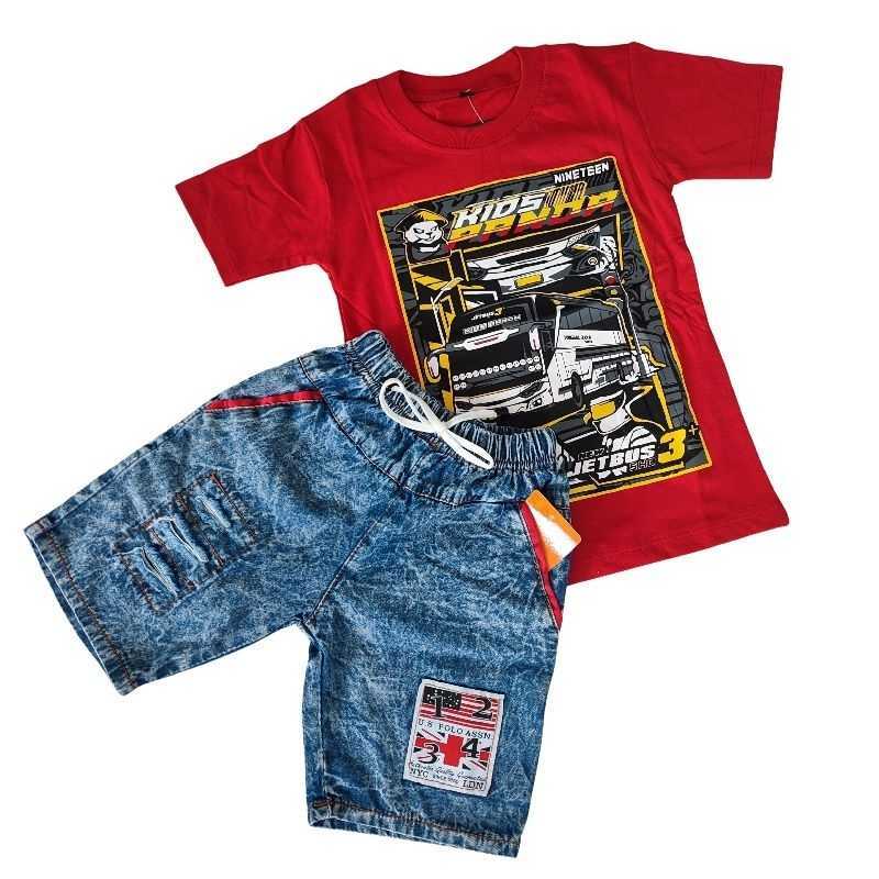 Jual Baju Anak Laki Setelan Kaos Bis Mania Tuan Muda Kids Panda Black Pink Warna Merah Kunyit ...