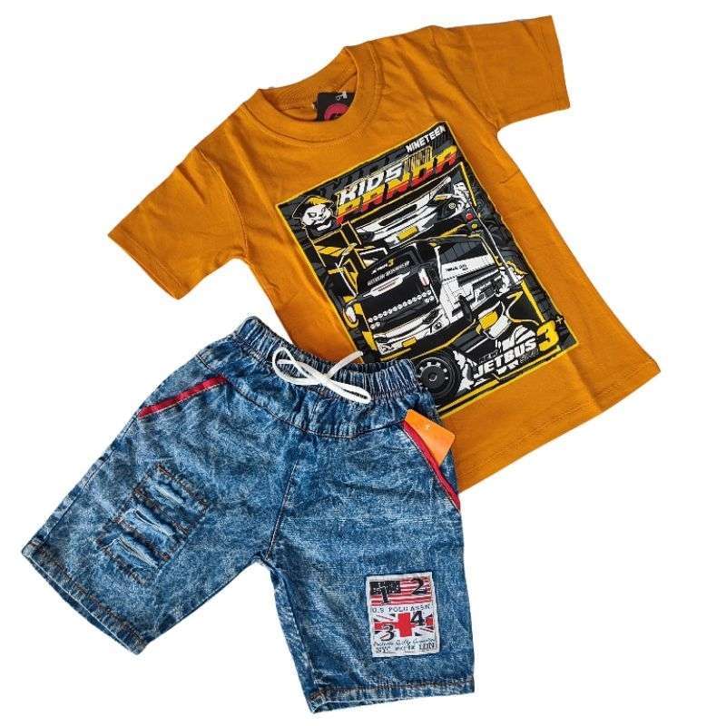 Jual Baju Anak Laki Setelan Kaos Bis Mania Tuan Muda Kids Panda Black Pink Warna Merah Kunyit ...