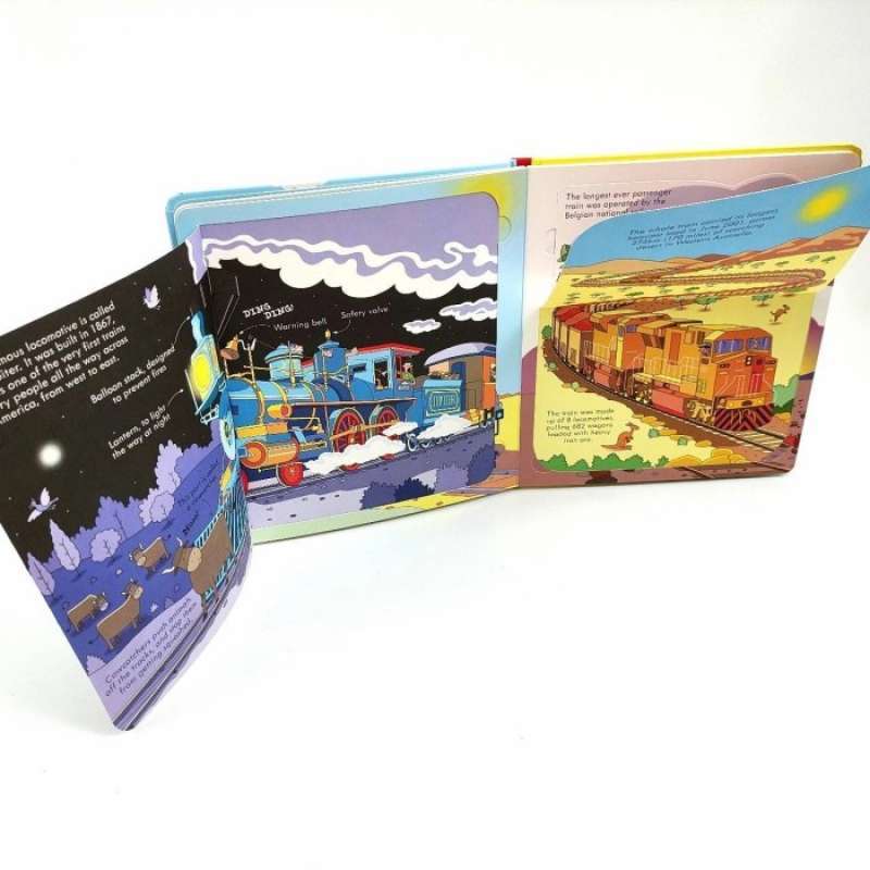 Promo Usborne Look Inside Trains With Over 50 Flaps To Lift Diskon 23% ...