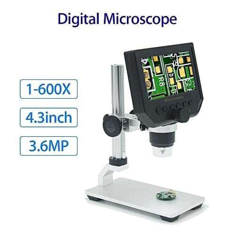 Promo Mikroskop Digital 3.6mp 600x + Monitor & Fleksibel Stand ...