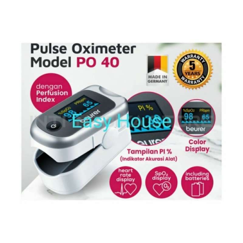 Promo Beurer - Pulse Oxymeter With Pi Po 40/beurer Pulse Original Germany Diskon 23% Di Seller ...