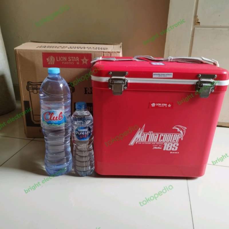 Jual Siap Kirim! Marina Cooler Box 18s Lion Star 10liter Tempat Es Cool ...