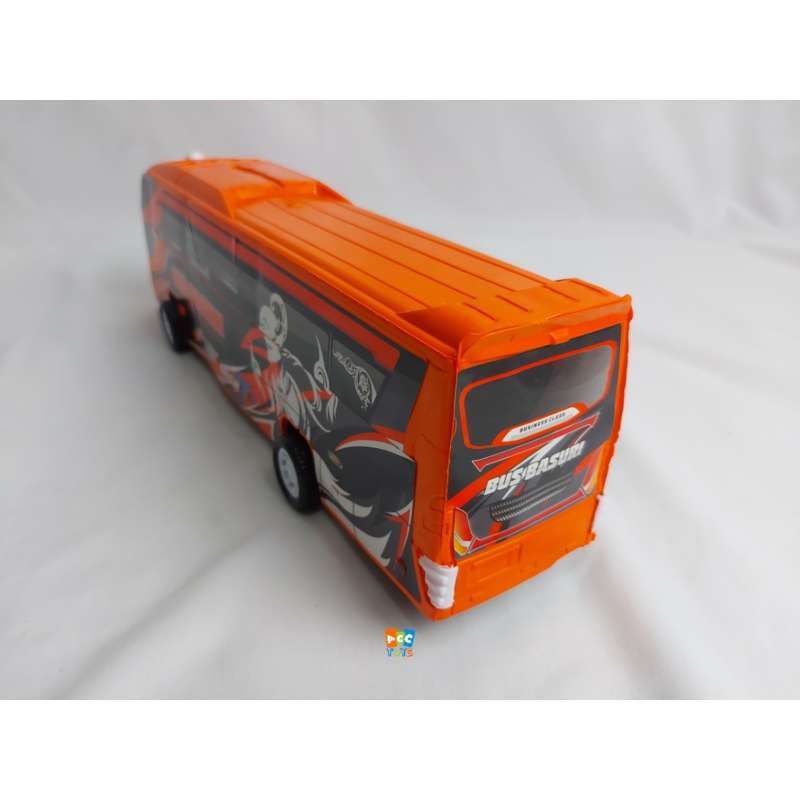 Jual Mainan Bus Bis Basuri Telolet Plastik Friction Toy Baterai Suara ...