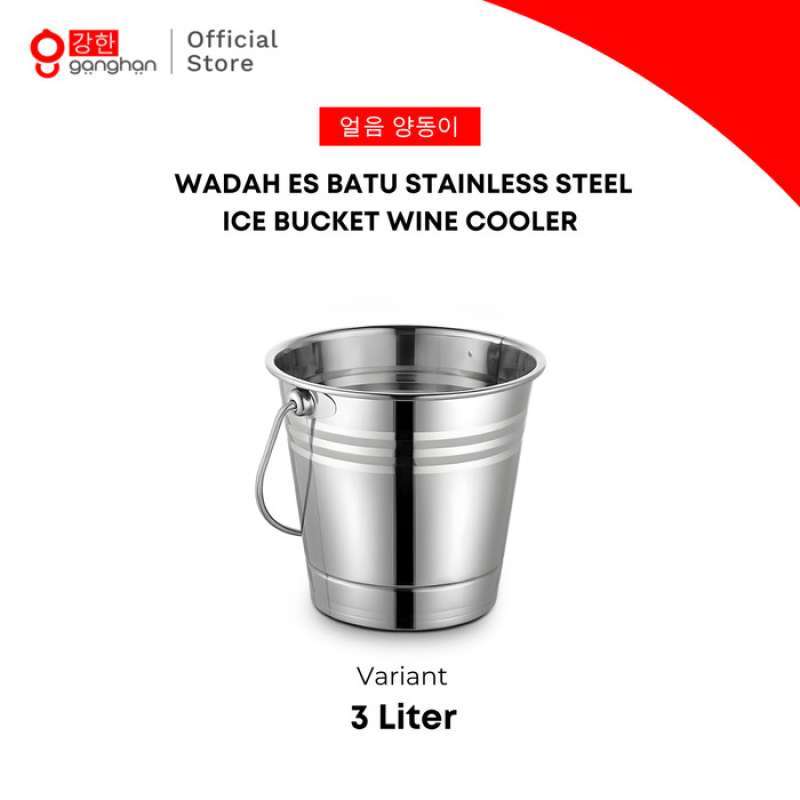 Jual Ganghan Ember Es Batu Stainless Steel | Ice Bucket Wine Cooler ...