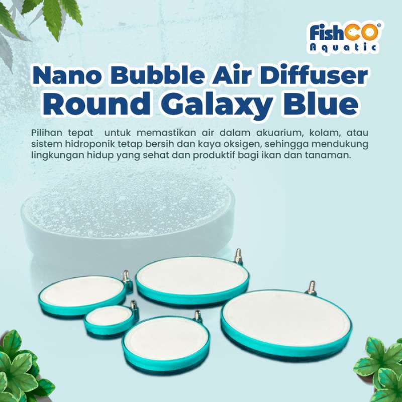 Jual Fishco Aquatic Airstone Micro Bubble Air Diffuser Galaxy Blue - Batu Aerator Gelembung ...