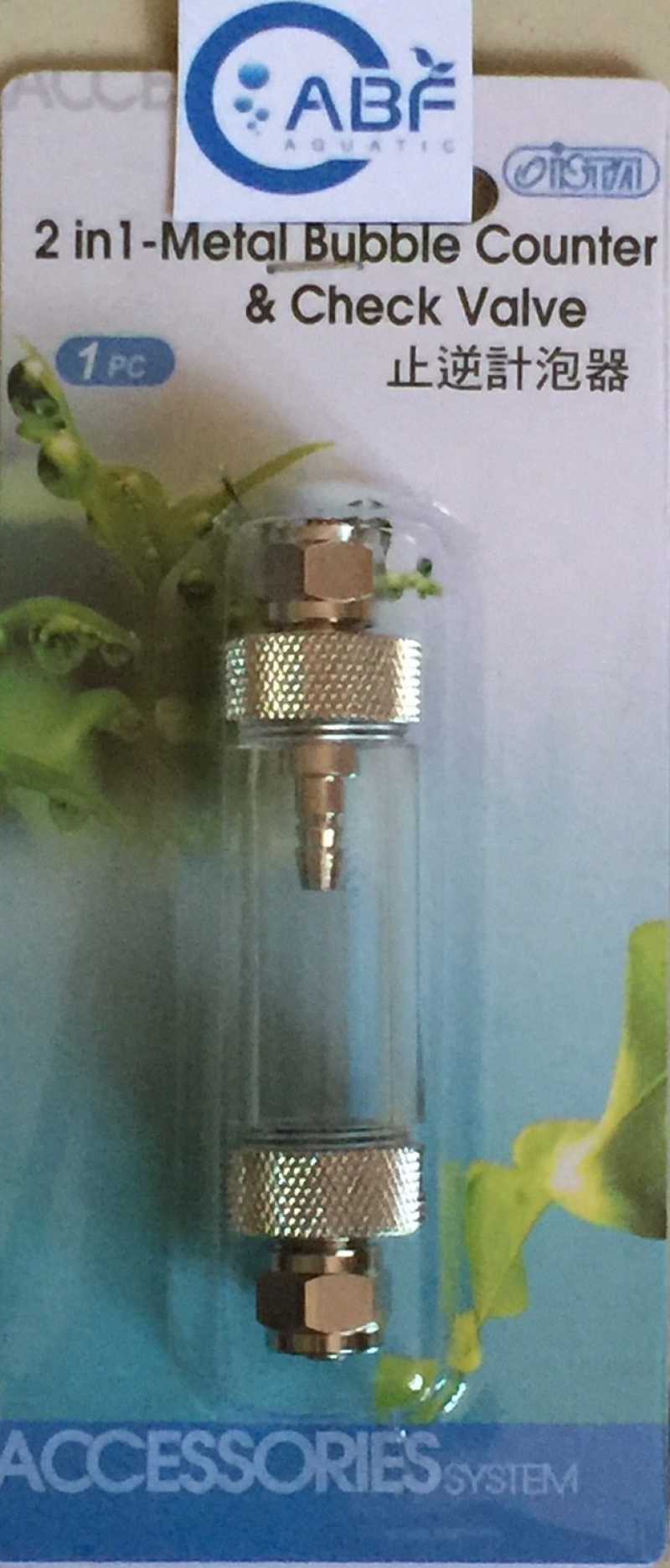 Jual Ista 2in1 Metal Bubble Counter And Check Valve Co2 Aquascape Di ...