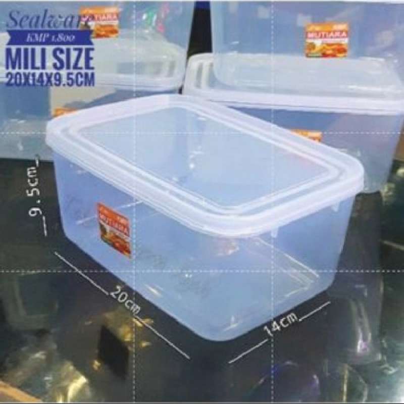 Jual Toples Tempat Makan 1800 Ml Kotak Bening Sealware Kmp 1800ml Di Seller Belanja-id ...