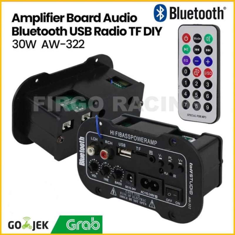 Promo Amplifier Board Audio Bluetooth Usb Fm Radio Tf Player Subwoofer ...