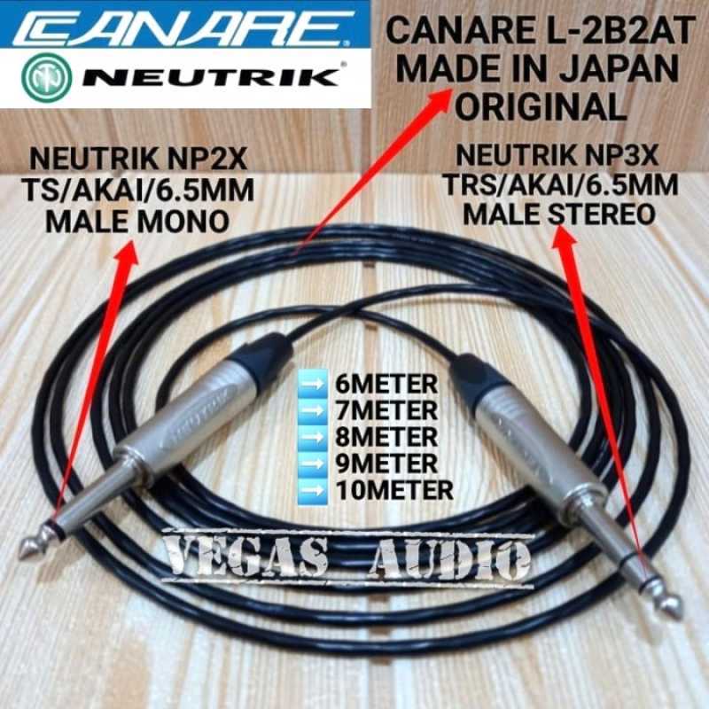 Promo Canare Kecil Original Jack Neutrik Trs Male To Ts Male 6m-10m Diskon 23% Di Seller Ryoma ...
