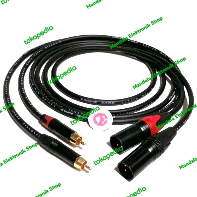 Promo Kabel Mic Xlr 2 Rca To 2 Xlr Male Canon 1,5 Meter 1,5m High Quality Diskon 23% Di Seller ...