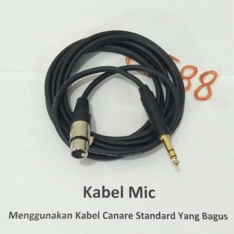 Promo Kabel Mic Stereo 10 Mtr Full Soket Canon Ke Jack Akay Stereo ...