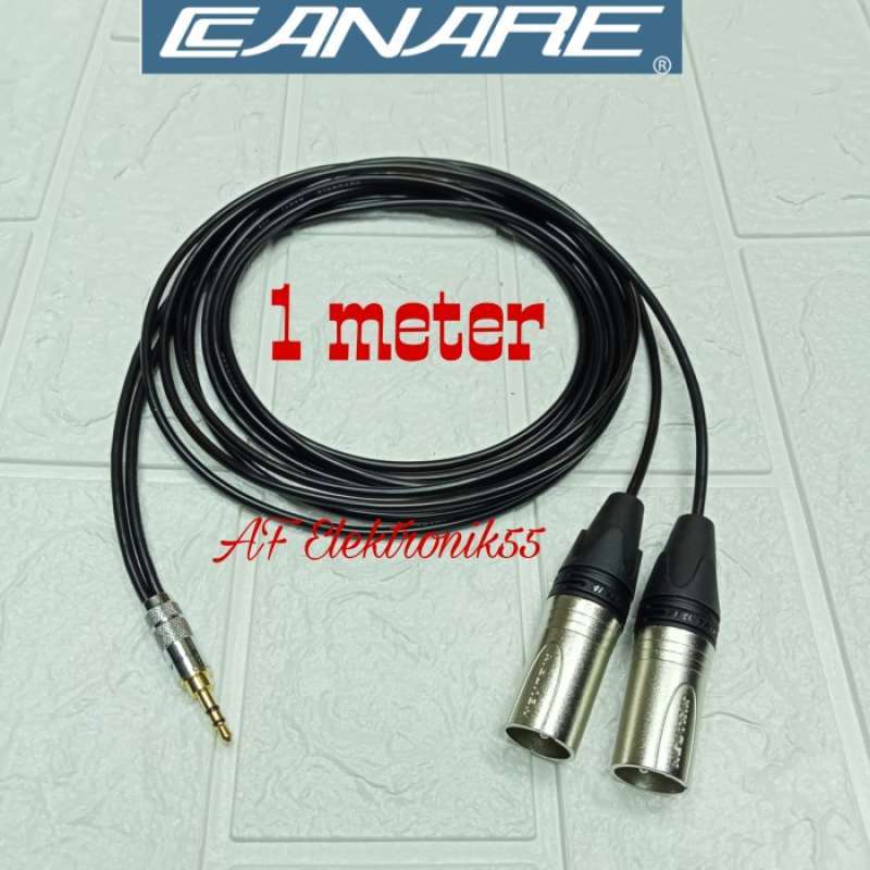 Promo Kabel Canare Kecil Standar Japan Jack Xlr Male To Akai Mini 3.5 ...