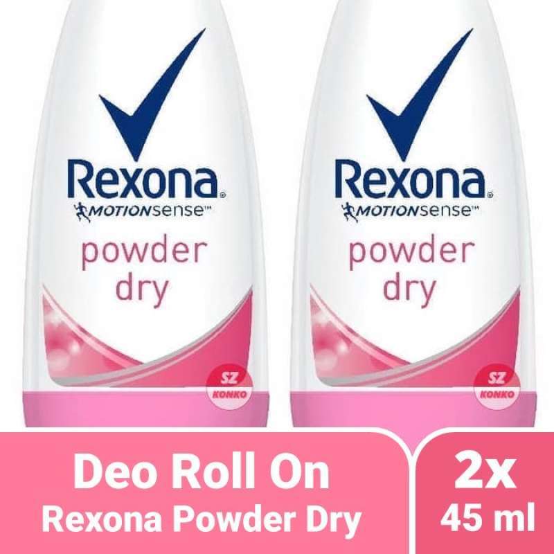 Jual Rexona Women Deodorant Roll On Powder Dry - 45ml Twin Pack Di ...