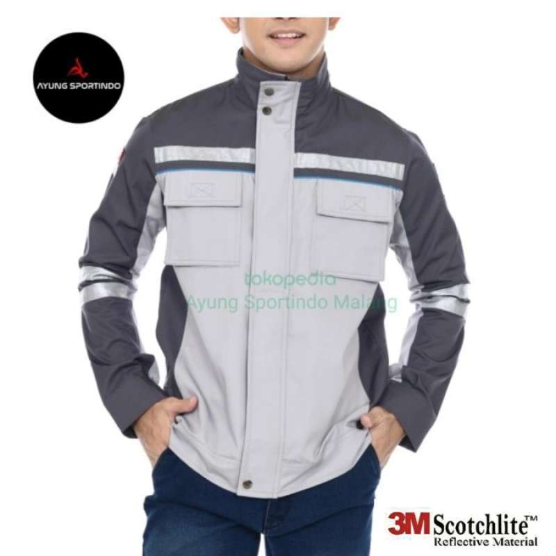 Jual New Jaket Wearpack Safety Otrahum Model Semi Jaket Abu Muda-abu ...