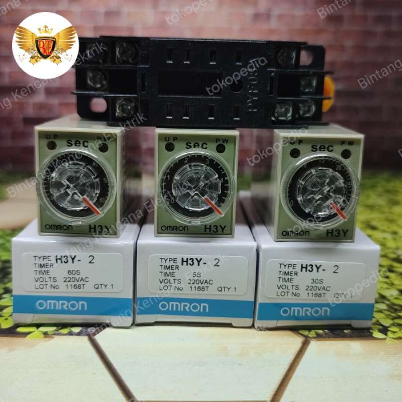 Jual Mini Timer Omron H3y-2 / H3y2 Delay Timer Relay 5s 30s 60s + Socket - 5s Di Seller Aghanim ...