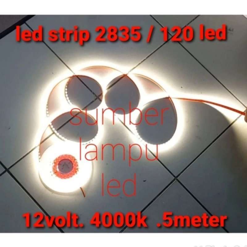 Jual Led Strip Orange 120led 2835 Smd 12v / Flexible Strip Orange 5m ...