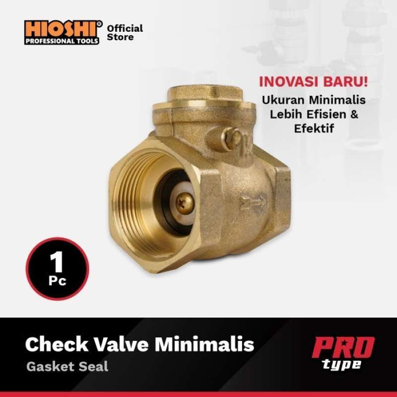 Jual Check Valve / Tusen Klep / Tabokan (kuningan - Seal Gasket) Hioshi ...