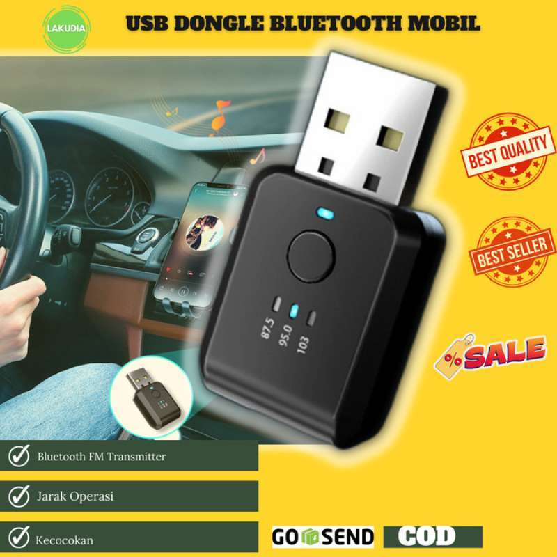 Jual Usb Dongle Car Koneksi Bluetooth 5.1 Fm Transmitter Adapter Di ...