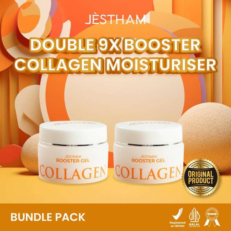 Promo Jestham Bundle Pack Double 9x Booster Collagen Moisturiser Diskon ...