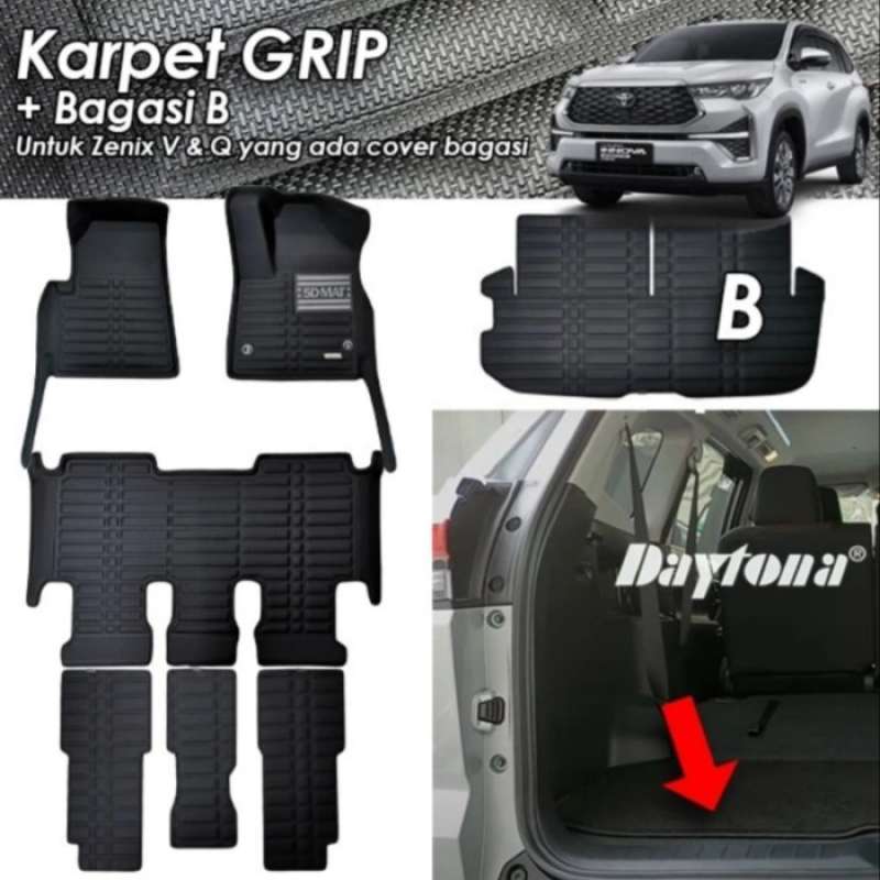 Promo Karpet 5d Mat Innova Zenix 2023- Exclusive Premium Fit Black ...