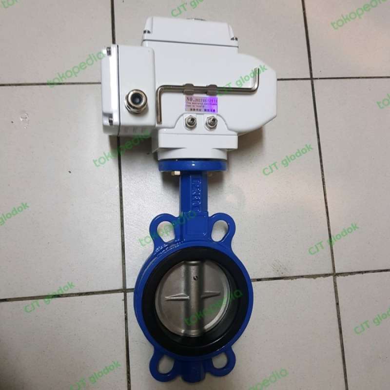Jual Butterfly Motorized Valve 2 Inch / Actuator Electric 220v Di ...