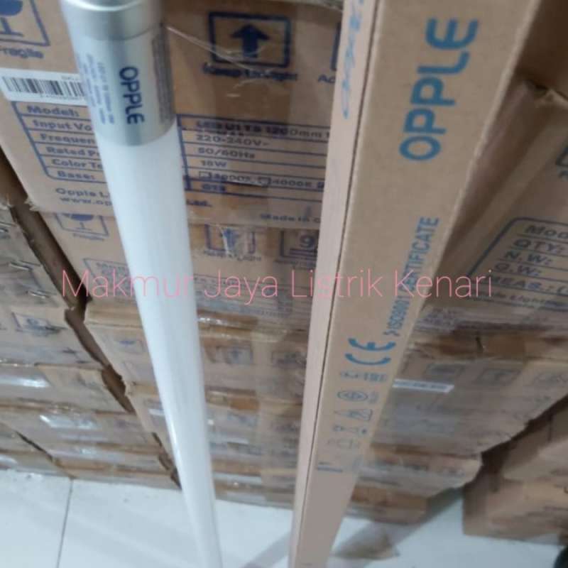 Promo Opple Tl Led T8 18 Watt 18w 18watt 1200mm Putih 4000k Warm White - Putih/6500k, U2 ( 2 ...