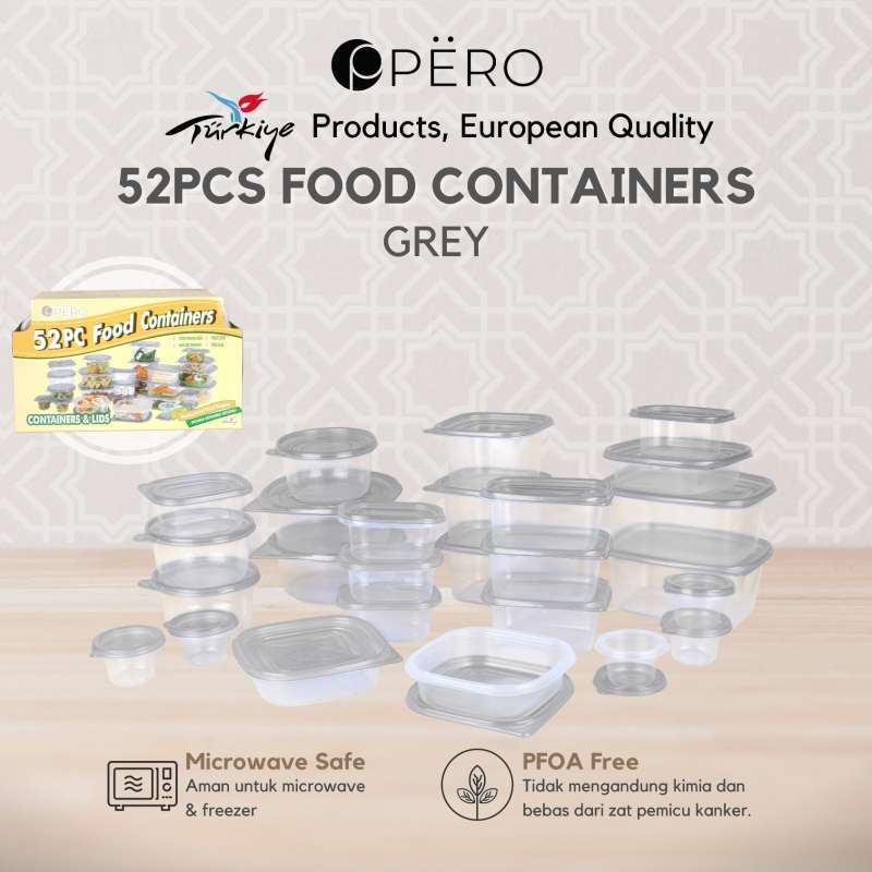 Promo Pero Food Storage Container Set Of 52 / Tempat Penyimpanan ...