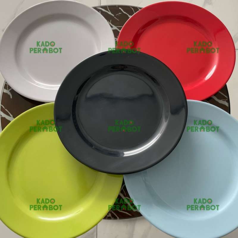 Promo Piring Saji Bulat Ceper - Piring Lauk - Piring Ceper G310 - Putih ...